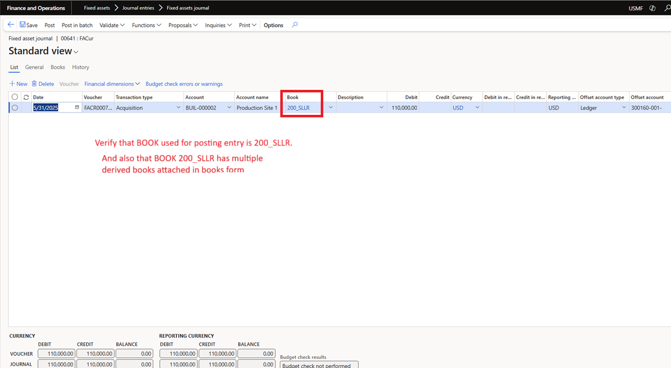 Step4# Fixed Asset Disposal Journal – One step for all
